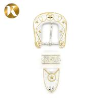 China Zinc Alloy Double Pin Belt Buckle 40mm Inner Size With Long Using life for sale