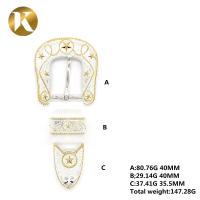China Decoration 2 Color Plate Belt Buckles Leisure Style High Durability For Man for sale
