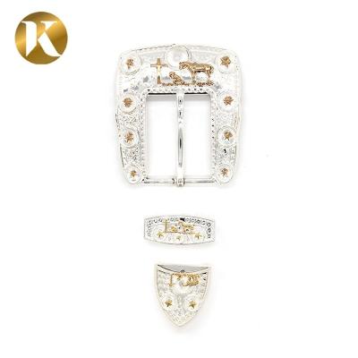 China Fashion 2 Color Plate Belt Buckles With Handwork + Machinery Technics for sale
