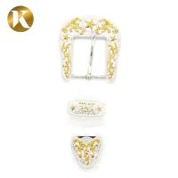 China New Design Double Pin Belt Buckle Customized Logo With Two Colors for sale