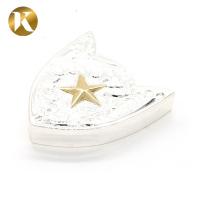 China 2 Color Plate Belt Buckles With Smooth Surface / 3D Surface Treatment for sale