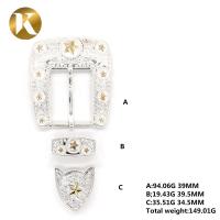 China 2 Color Plate Belt Buckles With Smooth Surface / 3D Surface Treatment for sale