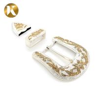 China Popular 2 Color Decorative Belt Buckle Metal Durable Zinc Alloy Material for sale