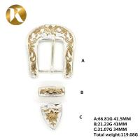 China Popular 2 Color Decorative Belt Buckle Metal Durable Zinc Alloy Material for sale