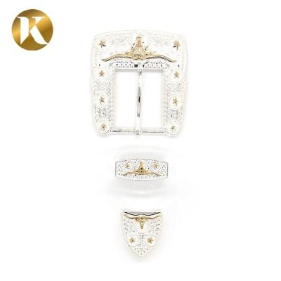 China Fashion Zinc Alloy Decorative Belt Buckles 40mm With Long Using Life for sale