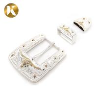China Fashion Zinc Alloy Decorative Belt Buckles 40mm With Long Using Life for sale