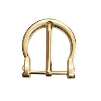 China Semi Circular Gold Plate Belt Buckles 25MM Fashion Style For Lady  / Women for sale