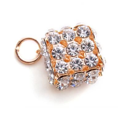 China DZ-030 Promotion Custom New Popular Square Gold Hanging Metal Decorative Shoe Buckle for sale