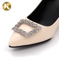 China 2026 shoe buckle Rhinestone Ladies Crystal Shoes Decoration Accessories Silver Col for sale