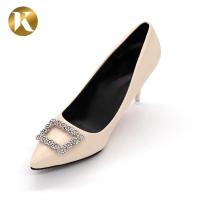 China 2026 shoe buckle Rhinestone Ladies Crystal Shoes Decoration Accessories Silver Col for sale
