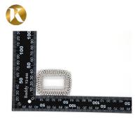 China 2026 Wedding shoe buckle Customized Charming Crystal Decorative Shoe Clips And Charms 60*45mm for sale