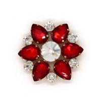 China Sun Flower Shape Decorative Shoe Clips 50*50mm Fashion Style For Ladies for sale