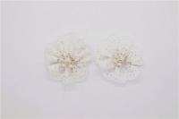 China Round 50mm*50mm Fashion Decorative Shoe Clips With Hanging Plating for sale