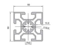 China T-Slot & V-Slot 50 Series Aluminum Profiles - 8-50100 for sale