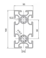 China T-Slot & V-Slot 50 Series Aluminum Profiles - 8-50100 for sale