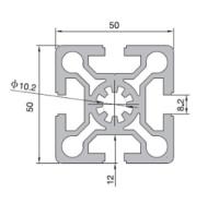 China T-Slot & V-Slot 50 Series Aluminum Profiles -10-50100 for sale