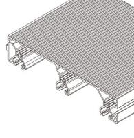 China Alloy Aluminum Pedal Profiles Anodic Oxidation Surface TB - 40150 for sale
