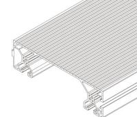 China TB 40200 Extruded Aluminum Pedal Profiles Chemical Polishing for sale
