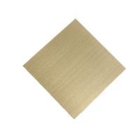 China Brushed Titanium Stainless Steel Color Plate Sheet 0.15 mm 201 for sale