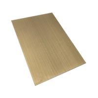 China Brushed Titanium Stainless Steel Color Plate Sheet 0.15 mm 201 for sale