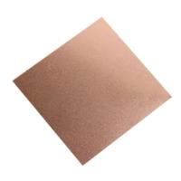China AISI 304 Sandblasted Rose Gold Stainless Steel Sheet 1.2mm Thick Decorative Plate for sale