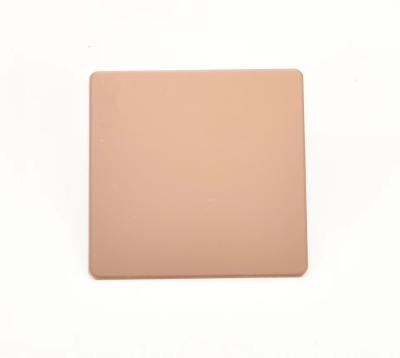 China AISI 304 Sandblasted Rose Gold Stainless Steel Sheet 1.2mm Thick Decorative Plate for sale