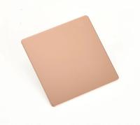 China AISI 304 Sandblasted Rose Gold Stainless Steel Sheet 1.2mm Thick Decorative Plate for sale