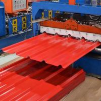 China Prepainted PPGI Galvanized Steel Corrugated Roofing Sheet 0.15-3.0mm Thickness for sale