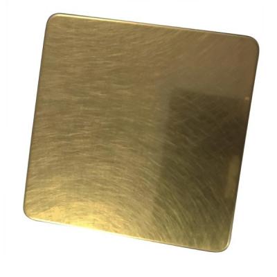 China 201 304 Etching 8K Mirror Finish Stainless Steel Sheet Gold Color 0.2-3mm for Elevator Lift for sale