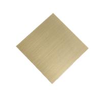 China 201 Colored Stainless Steel Sheet Antique Bronze Finish 2438mm Length for Decorative Use for sale