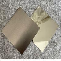 China 201 Colored Stainless Steel Sheet Antique Bronze Finish 2438mm Length for Decorative Use for sale
