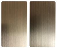 China 201 Colored Stainless Steel Sheet Antique Bronze Finish 2438mm Length for Decorative Use for sale