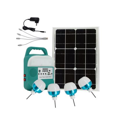 China MultiFunction Solar Lighting Kits Energy Systems With Radio Torch Light for sale