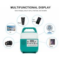 China Mini Portable Solar Home Lighting Energy System Mp3 For Outdoor Aluminium Alloy for sale