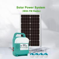 China Portable Solar Home System Light With LED Flashlight Power Double USB for sale