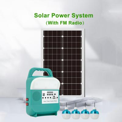 China Portable Solar Home System Light With LED Flashlight Power Double USB for sale