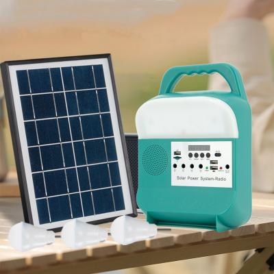 China Outdoor Portable Solar Home Light System Kit Mini Power Led Charging Monocrystalline for sale
