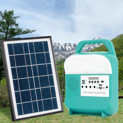 China Mini Power Solar Home Lighting System 6000mah For Indoor Kit Inverter Off Grid for sale