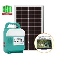 China Portable Mini Home Solar Lighting System With FM Radio Outdoor Camping Generator for sale