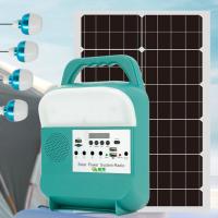 China Outdoor Waterproof Solar Panel Light System Dimmable Mini Portable Tent Hiking LED for sale