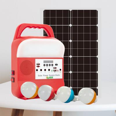 China Mini Portable Solar Power Energy Panel Lighting System With Led Household for sale