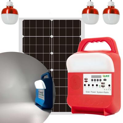 China Portable Mini Solar Home Lighting System Lithium Battery Version Emergency for sale