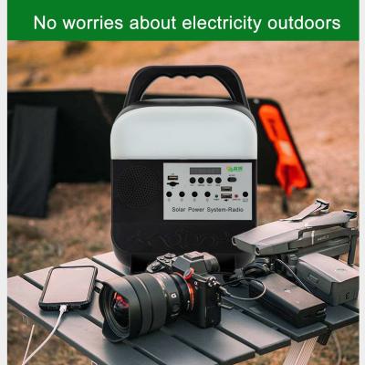China Camping Portable Solar Kit With Charger Light Radio Home Energy System for sale