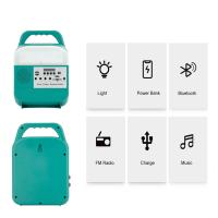 China Portable Professional Camping Solar Kits LED Light Energy System Fm Radio Lamp for sale