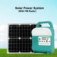 China Outdoor Portable Solar Panel Power System USB Charging Generator With LED Bulbs for sale