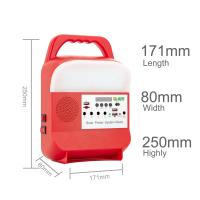 China Home Small Solar Power Panel Lighting System Portable Battery Charger Travel Powerbank for sale
