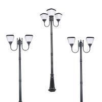 China Aluminum IP65 Solar Lighting Villa Street Light Yard Electricity Power Pole LED Lamp for sale