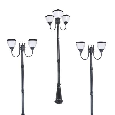 China Aluminum IP65 Solar Lighting Villa Street Light Yard Electricity Power Pole LED Lamp for sale