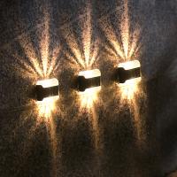 China Courtyard Super Bright Solar Wall Light LED Garden Villa Washing Lamp for sale