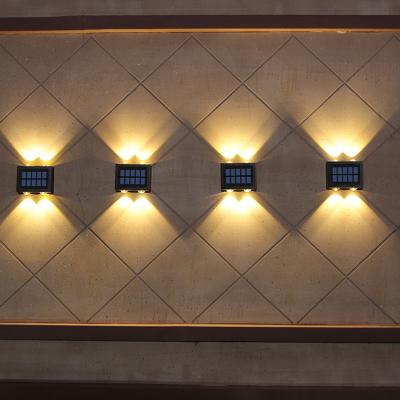 China Simplicity Solar Wall Light Up And Down Luminous Spotlight For Courtyard Villa for sale